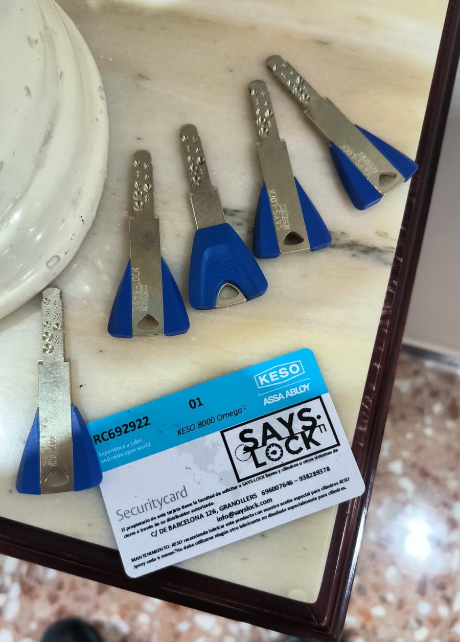 Cilindro KESO 8000 Omega Ultra Instalado en Granollers | Cerrajería ...